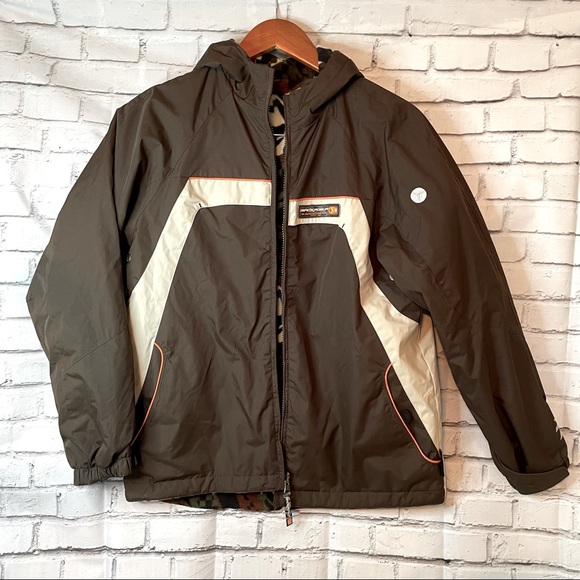 ZeroXposur | Jackets & Coats | Zeroxposur Reversible Zip Front Brown ...